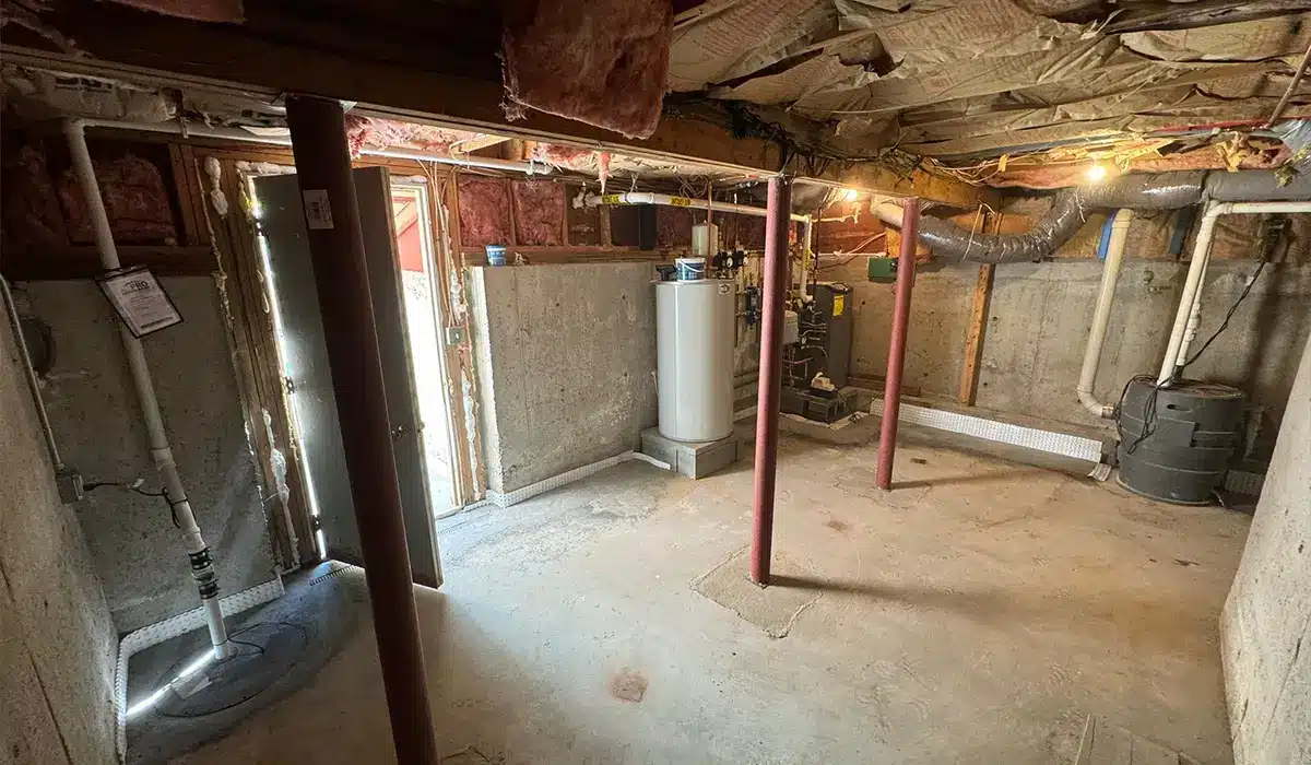 Lally Column Installation - All Pro Basement Waterproofing